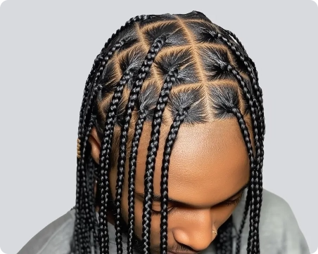 Diamond Style Braids | Professional Hair Braiding